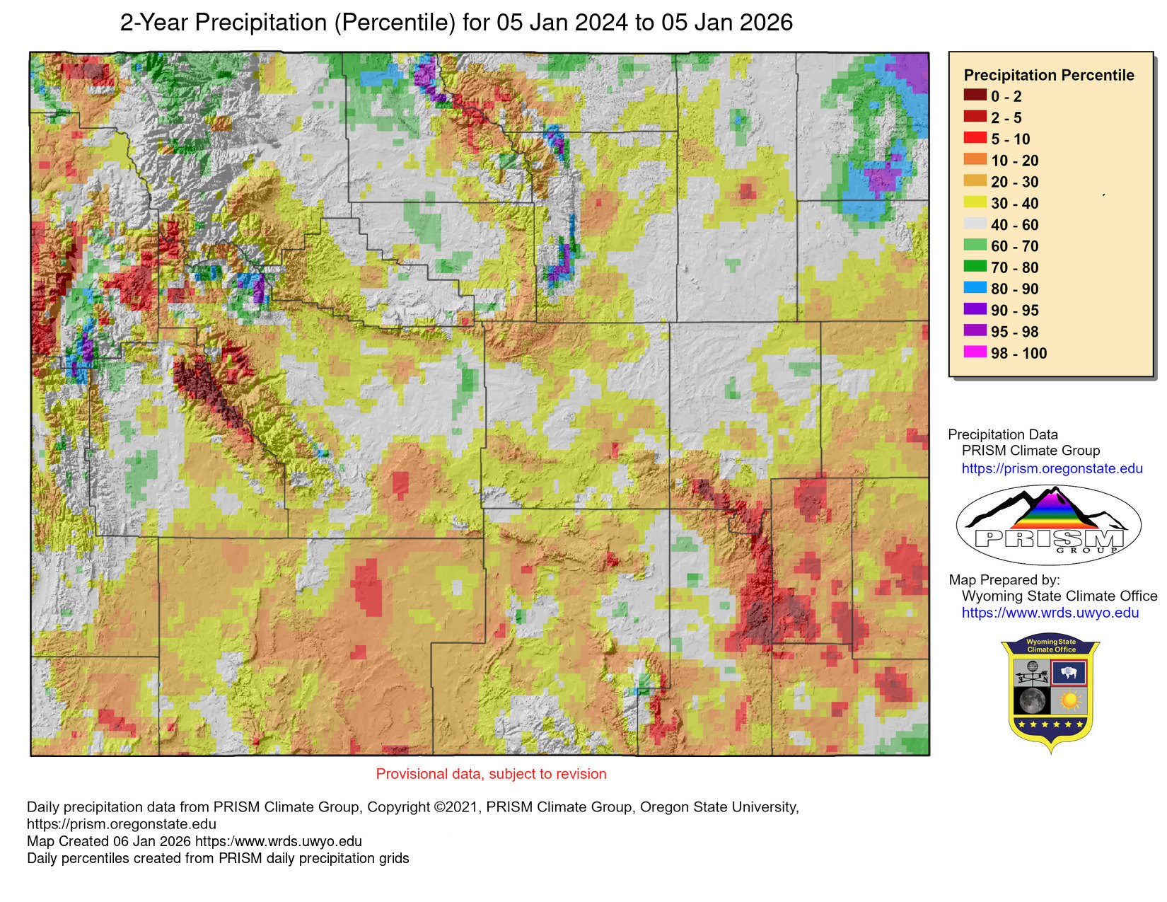 Wyoming Conditions Weekly Comparison - Wyoming State Climate Office and ...