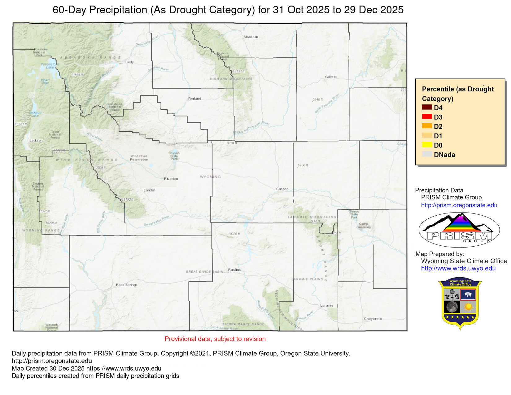 Wyoming Conditions Weekly Comparison - Wyoming State Climate Office and ...