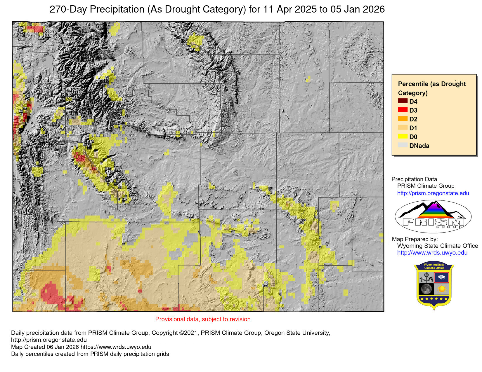 Wyoming Conditions Weekly Comparison - Wyoming State Climate Office and ...
